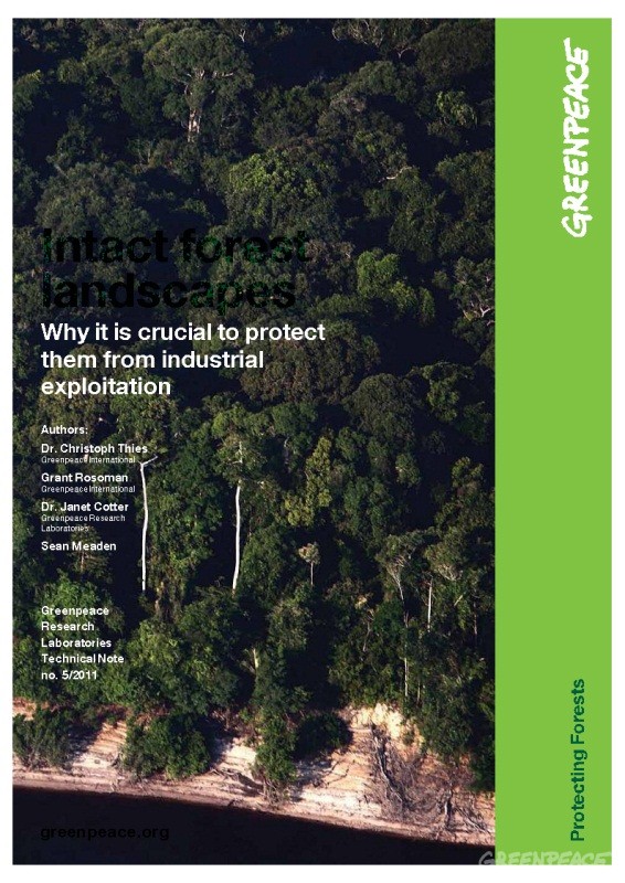 《未受侵扰原始森林为何如此重要 Intact Forest Landscapes》 (英文) - 绿色和平